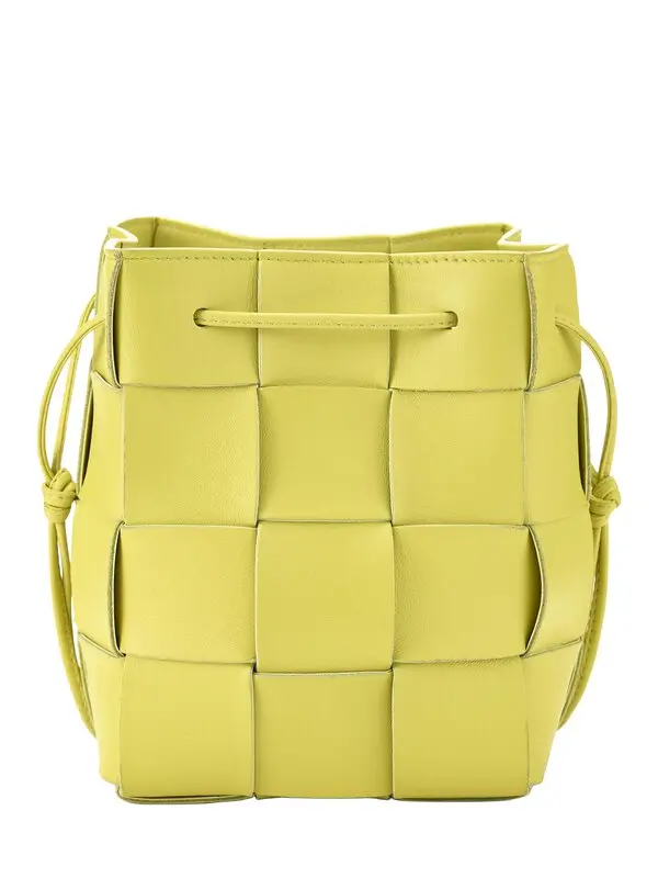 Bottega Veneta Maxi Intrecciato Cassette Bucket Bag - Green