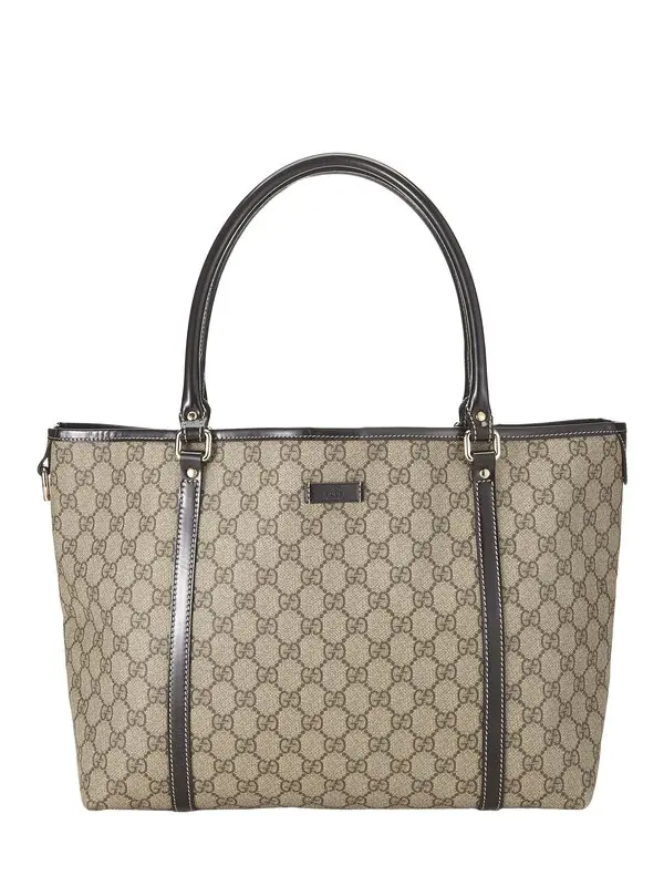 Gucci Gg Supreme Joy Tote - Brown