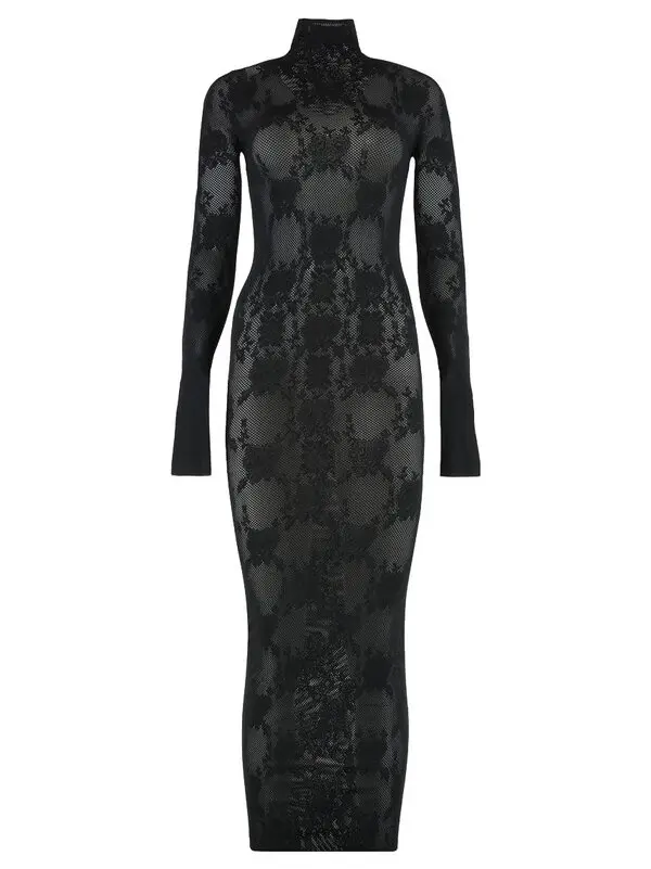 LES FILLES D'EVA Long Lace Dress - Black