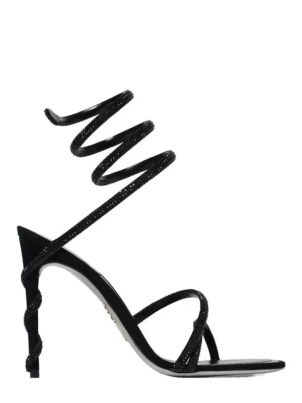 Rene Caovilla Heeled Sandal - Black