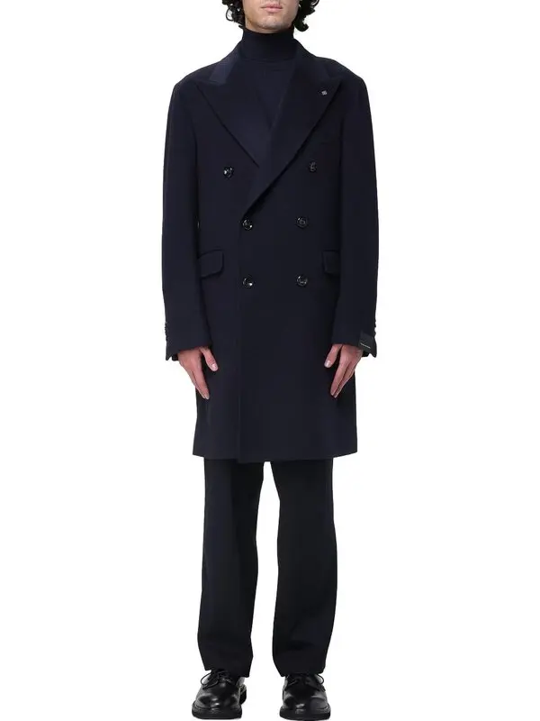 Tagliatore Double Breasted Coat - Blue