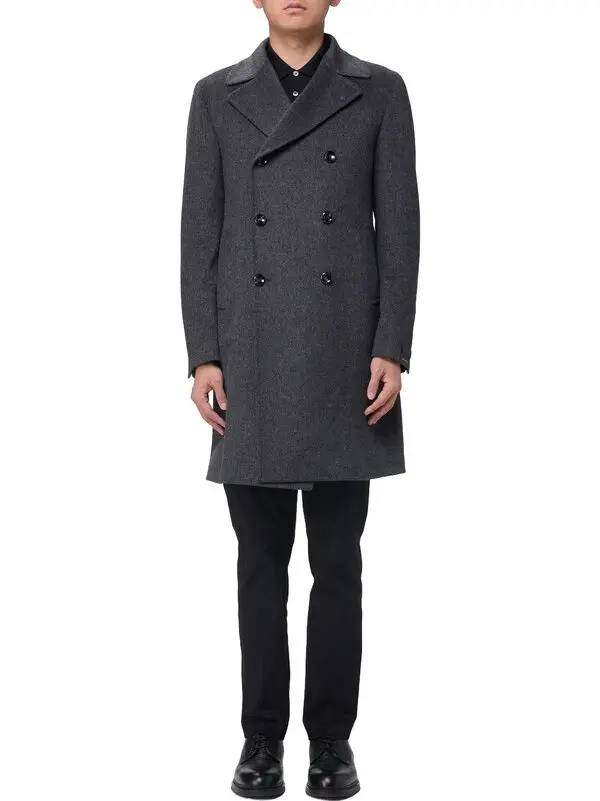 Tagliatore Double Breasted Coat - Grey