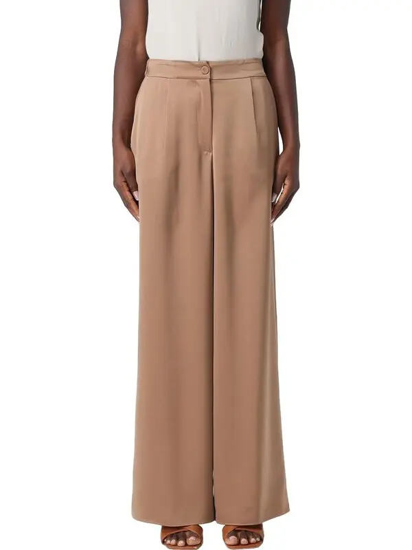 HANITA Wide Leg Trousers - Natural