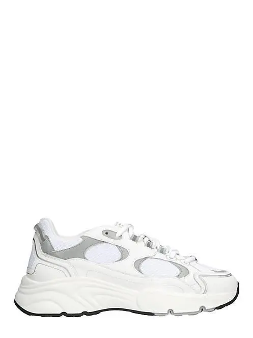 CLEENS Pulse Runner Leather And Mesh Trainers - White