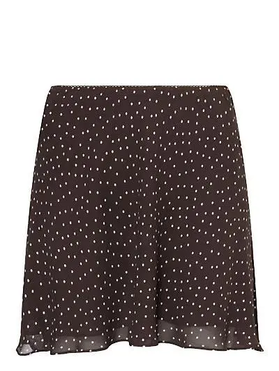 REFORMATION Polka-dot Woven Mini Skirt - Colette Dot