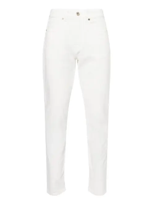 Eleventy Straight-leg Corduroy Trousers - Bianco