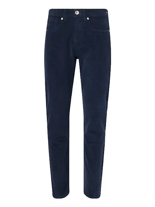 Eleventy Straight-leg Corduroy Trousers - New Blue