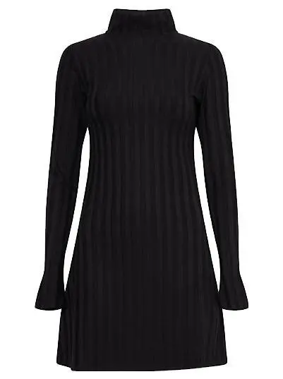 REFORMATION Libra Jersey Mini Dress - Black