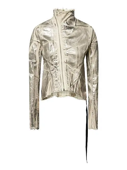 Rick Owens Metallic Cotton-blend Jacket - Palladium