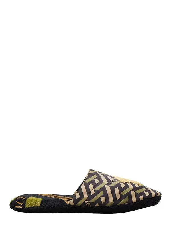 Versace Greca Medusa Slippers - Kakhi