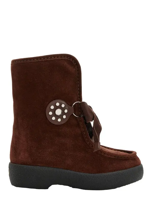 Valentino Garavani Snowish Shearling Boots - Brown