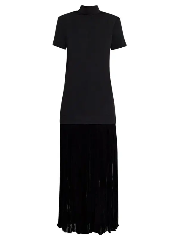 Staud Pia Tie-neck Maxi Dress - Black