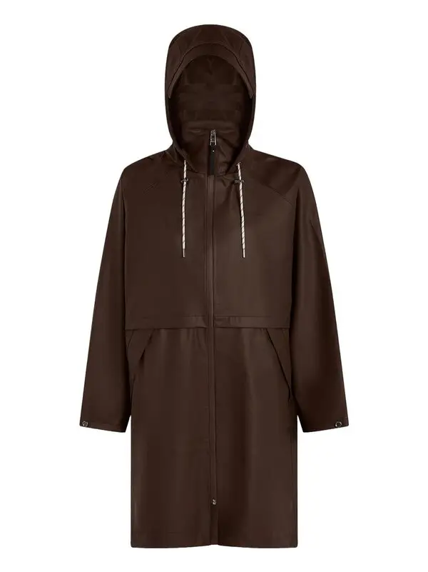 Varley Kirsten Hooded Raincoat - Dark Truff