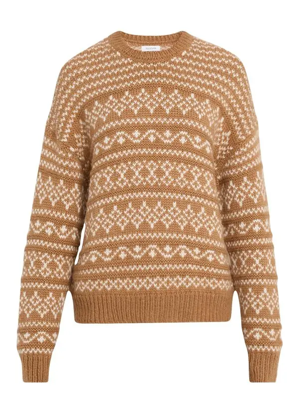 Naadam Fair Isle Alpaca-wool Sweater - Brown