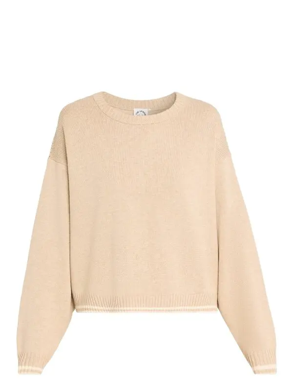 The Upside Wool-blend Crewneck Sweater - Sand