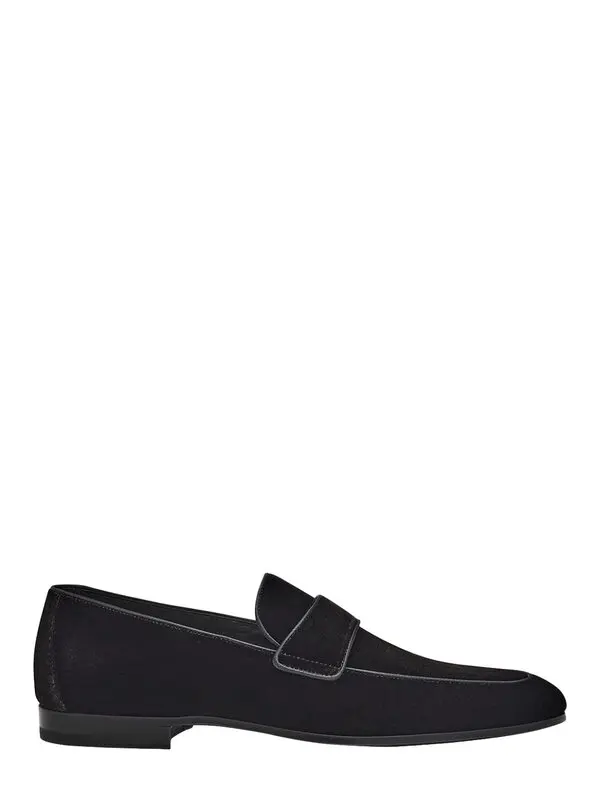 Magnanni Jasper Ii Velvet Keeper Loafers - Black