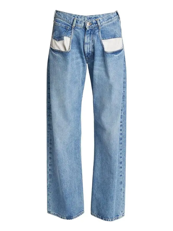MAISON MARGIELA 5-pocket Wide-leg Pants - Denim