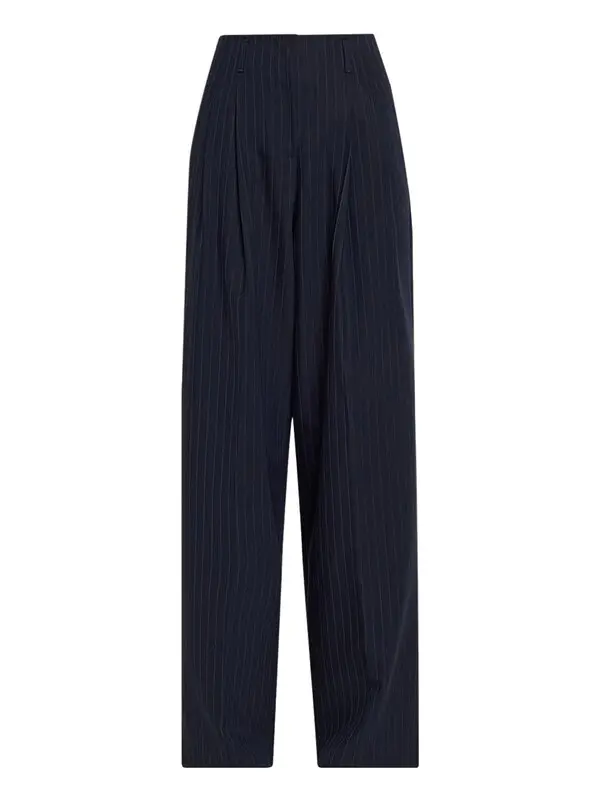 Golden Goose Pinstripe Wool Pants - Dkblue