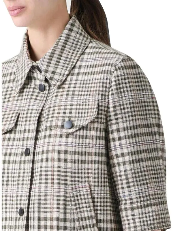 Akris Cotton-blend Check Short Jean Jacket - Multi