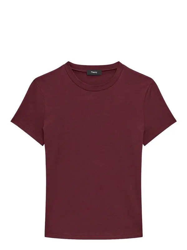 Theory Relaxed Pima Cotton Tee - Grenache