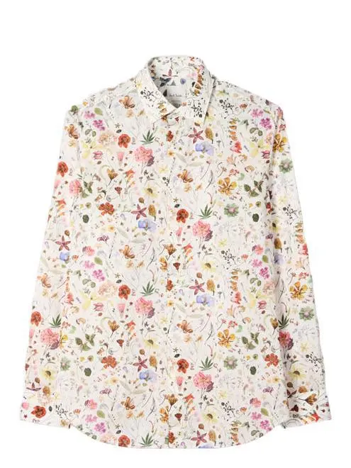 Paul Smith Tailored-fit 'liberty Floral' Print Shirt - White
