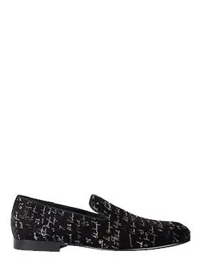 Paul Smith Notebook Writing Rudyard Velvet Loafers - Black