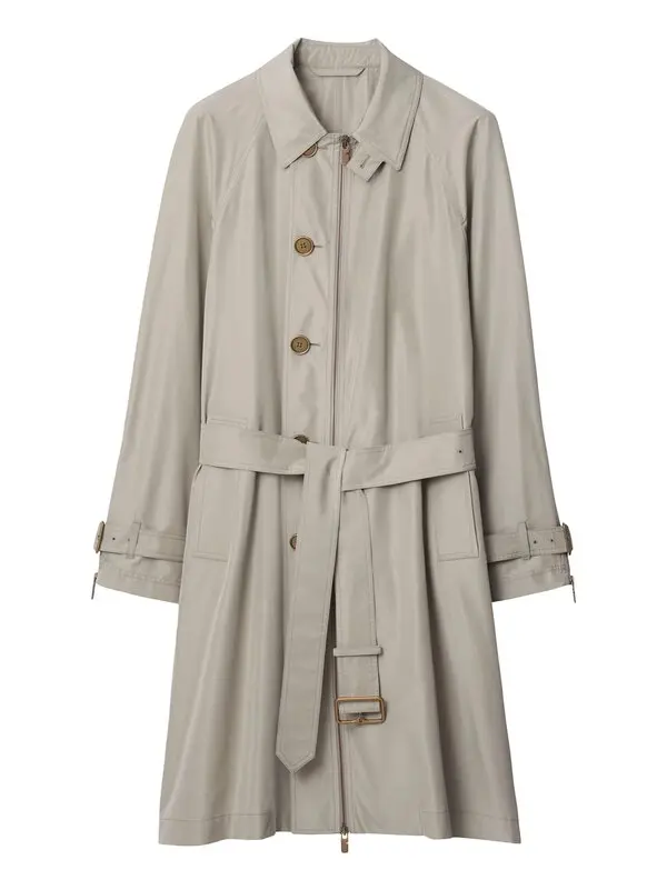 Burberry Silk Car Coat - Beige