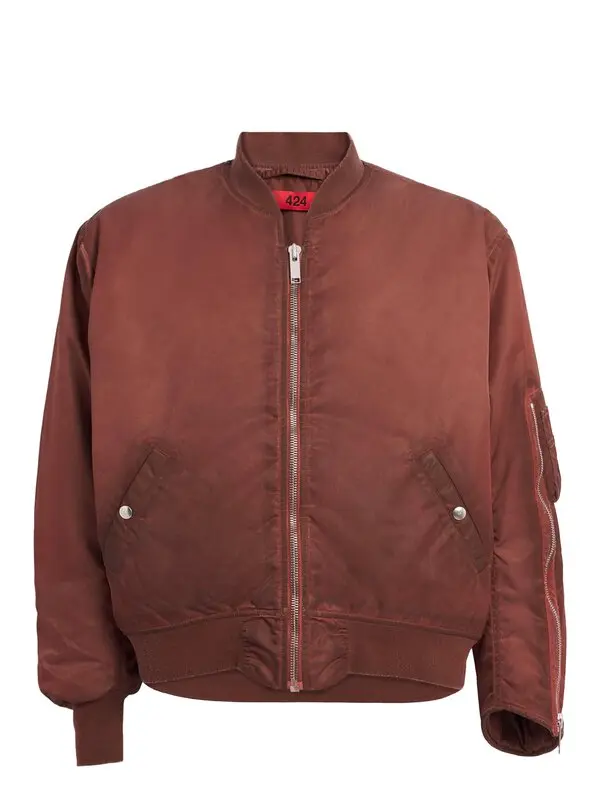 424 Military Bomber Jacket - Red
