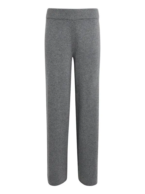 SKIMS Cashmere Wide-leg Trousers - Grey