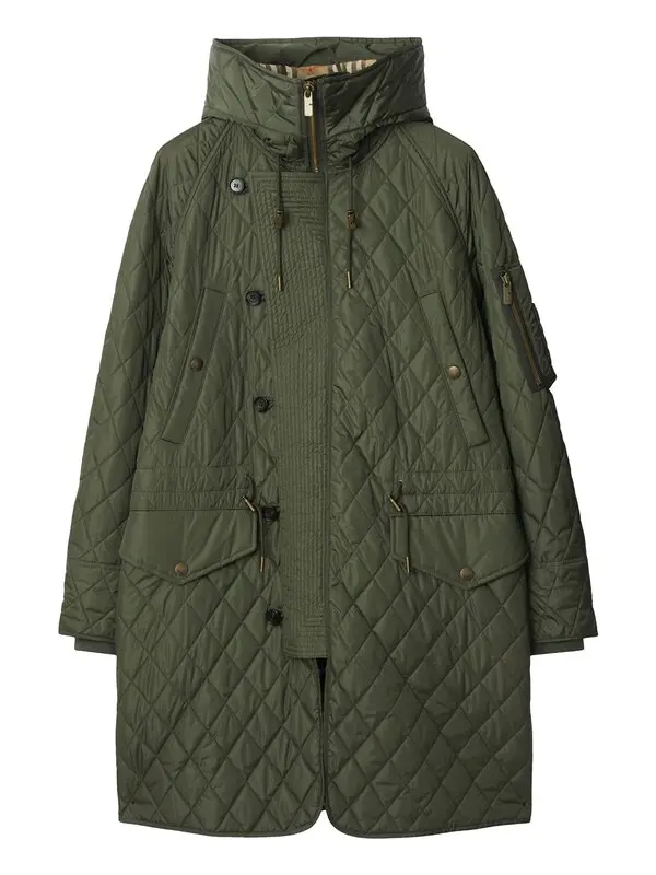Burberry Reissued Quilted Parka - Green