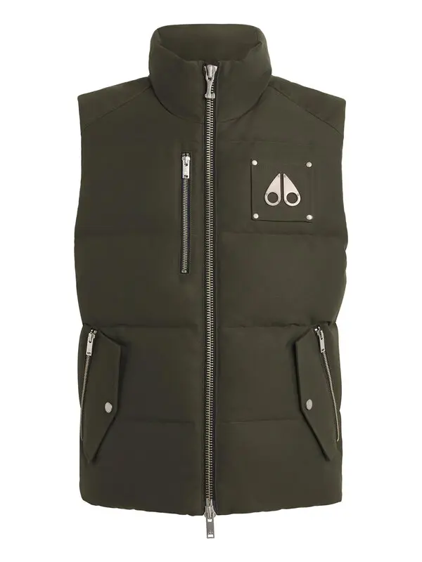 Moose Knuckles Cotton-blend Down Westmount Gilet - Green