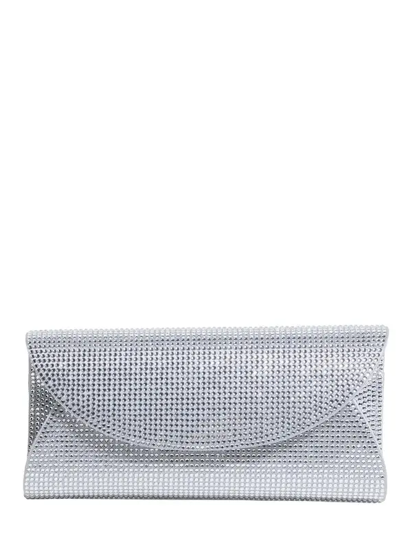 Judith Leiber Rhinestone Taylor Clutch Bag - Silver