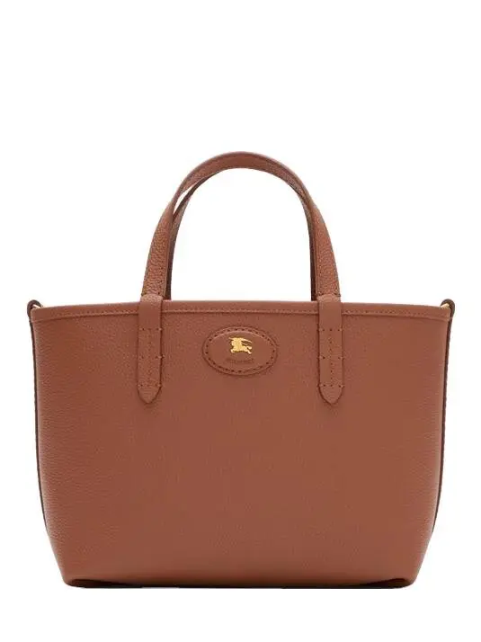 Burberry Mini Reversible Bloomsbury Tote - Ginger Orange/gingerbread Brown