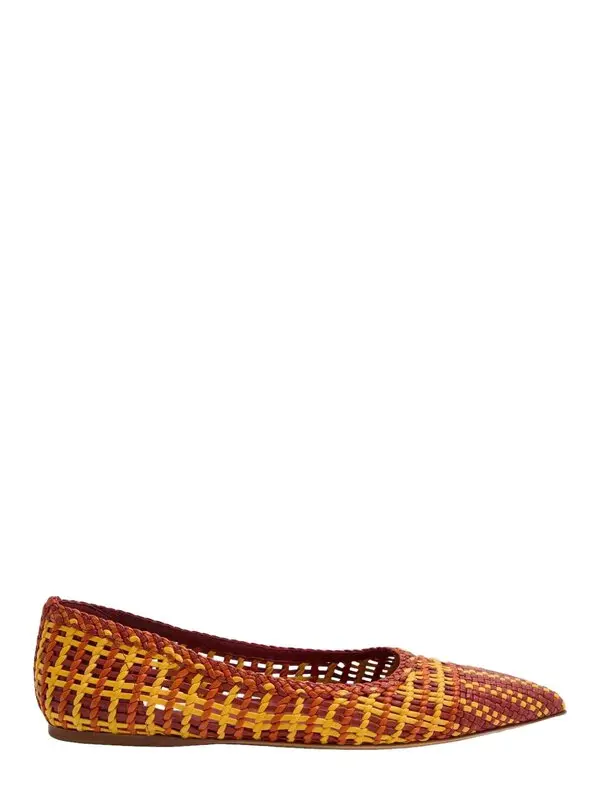 Gabriela Hearst Aurora Pointed-toe Flats - Red