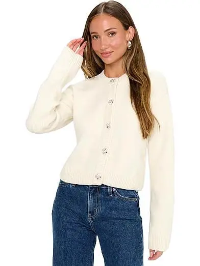 Victoria's Secret Maggie Cardigan - White,ivory