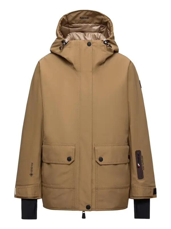 Moncler Bwindi Hooded Gore-tex Ski Jacket - Brown