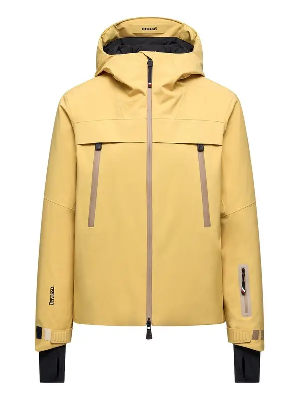 Moncler Chanavey Hooded Ski Jacket - Yellow