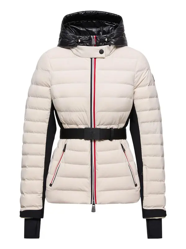 Moncler Bruche Hooded Insulated Ski Jacket - White