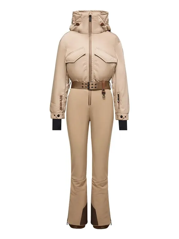 Moncler Hooded Ski Suit - Beige