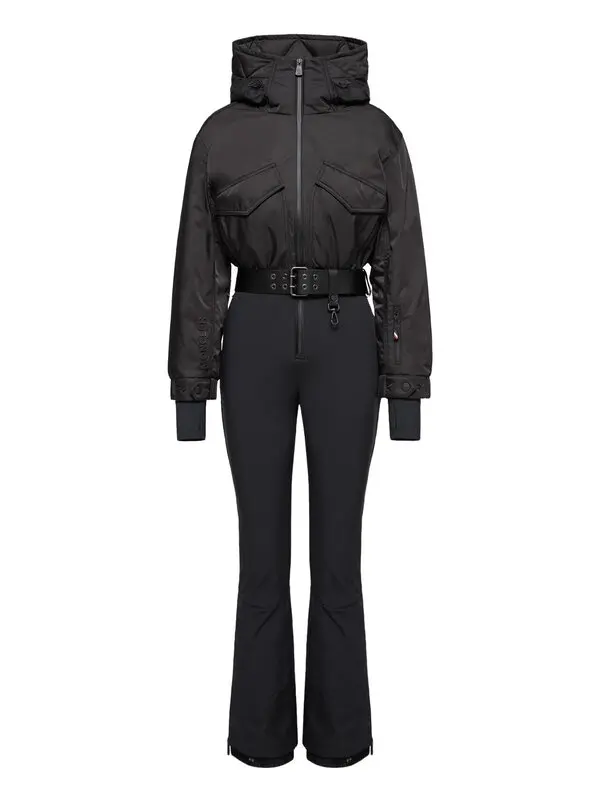 Moncler Hooded Ski Suit - Black