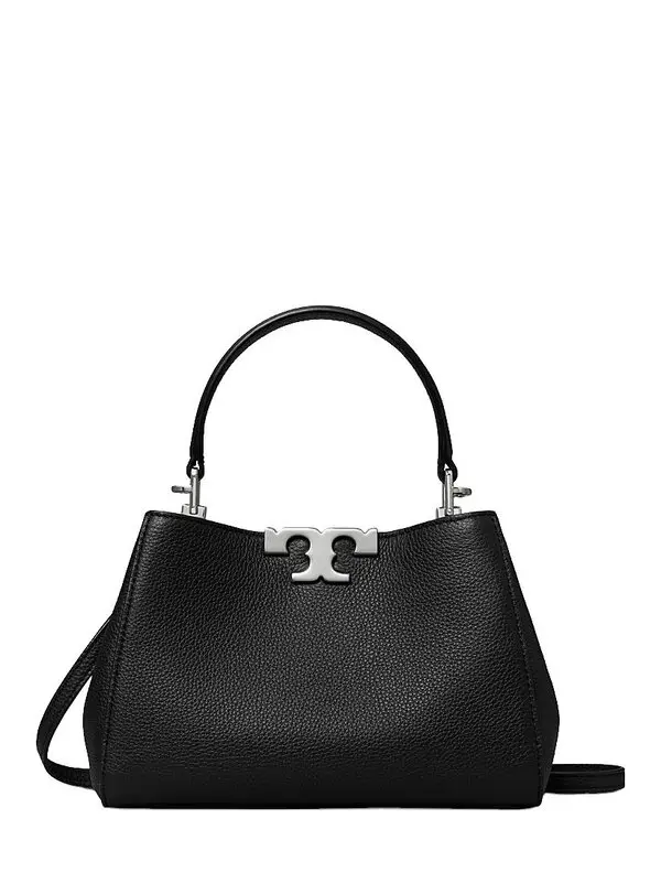 Tory Burch Eleanor Soft Leather Mini Satchel - Black