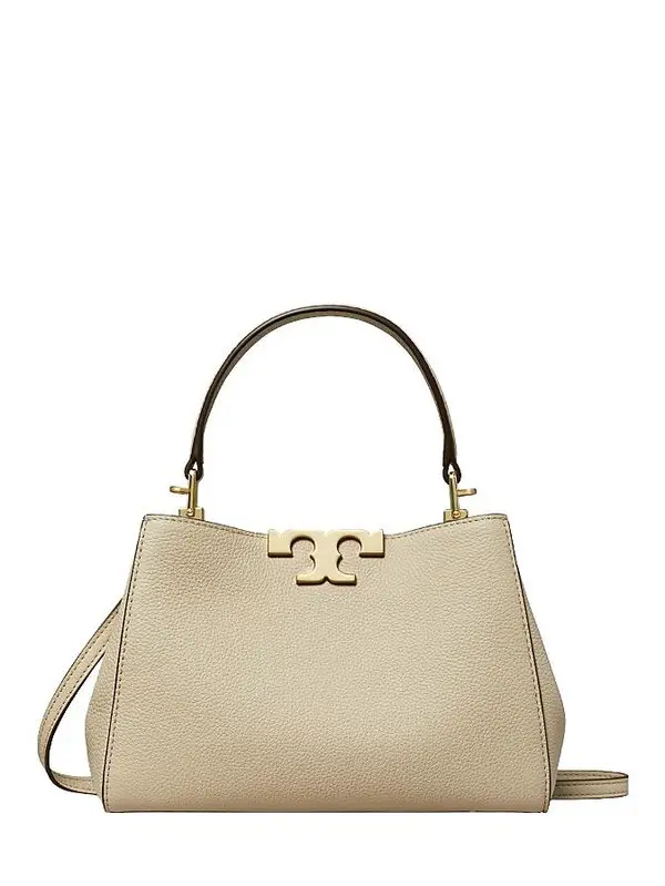 Tory Burch Eleanor Soft Leather Mini Satchel - Light Stone