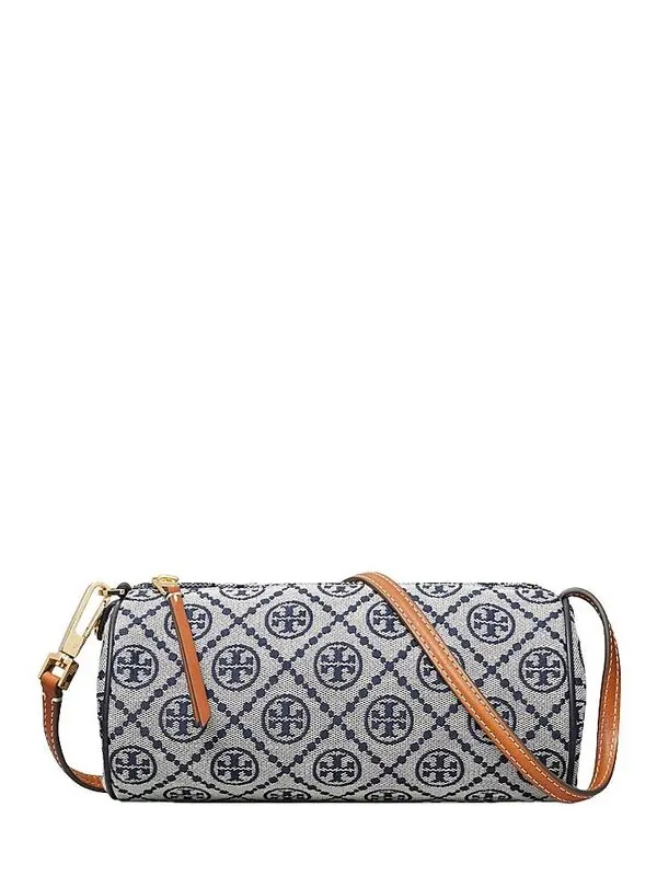 Tory Burch T Monogram Cylinder Bag - Tory Navy