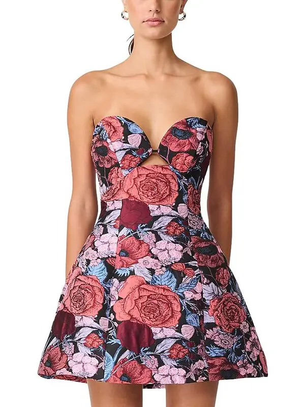 ELLIATT Delphine Strapless Mini Dress - Multi