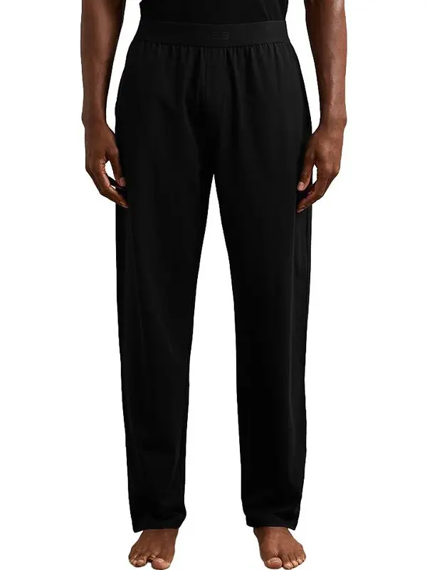 REISS Hugo Jersey Jogger Pant - Black