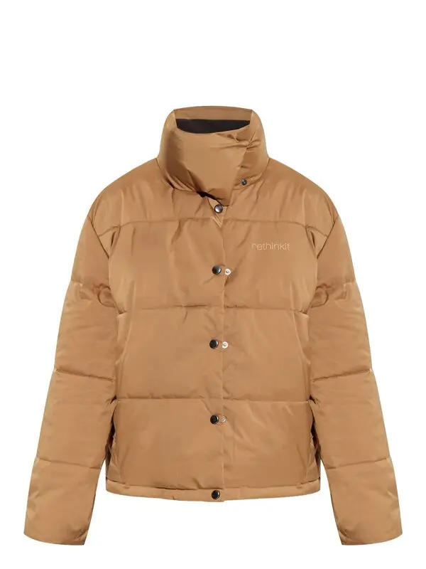 RETHINKIT STUDIOS Insulated Puffer Jacket - Brown