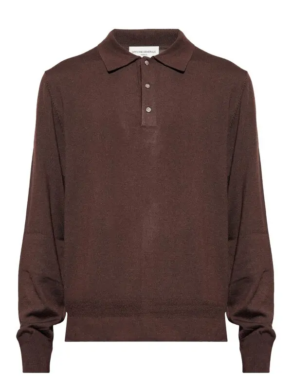 Officine Générale Wool Sweater - Brown