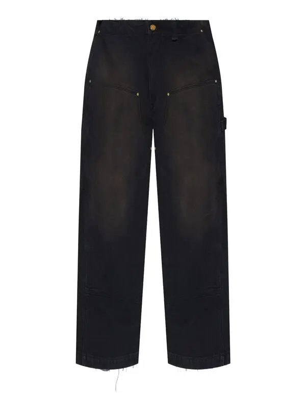 WILLY CHAVARRIA Wide-leg Denim Jeans - Black