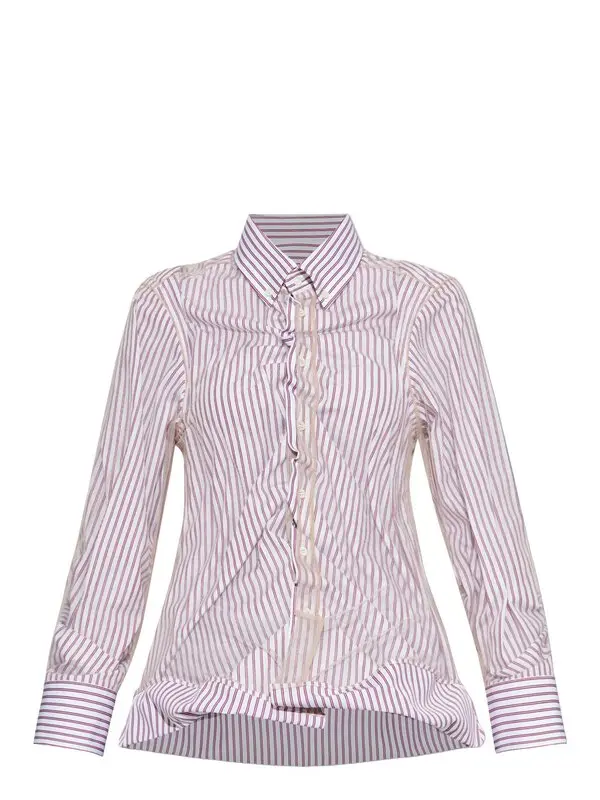 MAISON MARGIELA Striped Shirt - Pink
