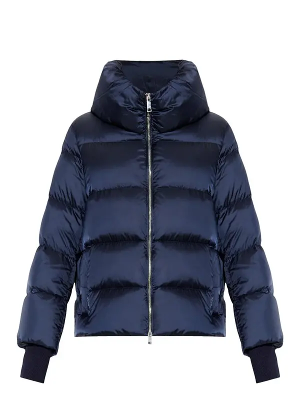 Add Quilted Down Jacket - Navy Blue